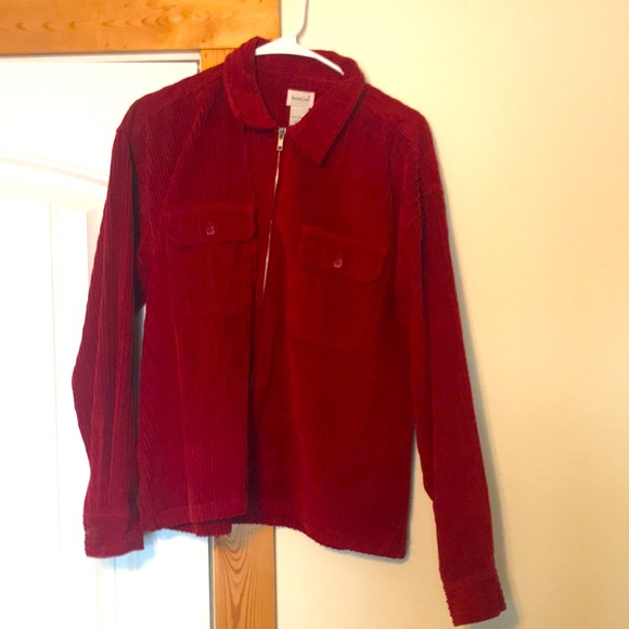 Northcrest | Jackets & Coats | Northcrest Dark Red Corduroy Jacket ...